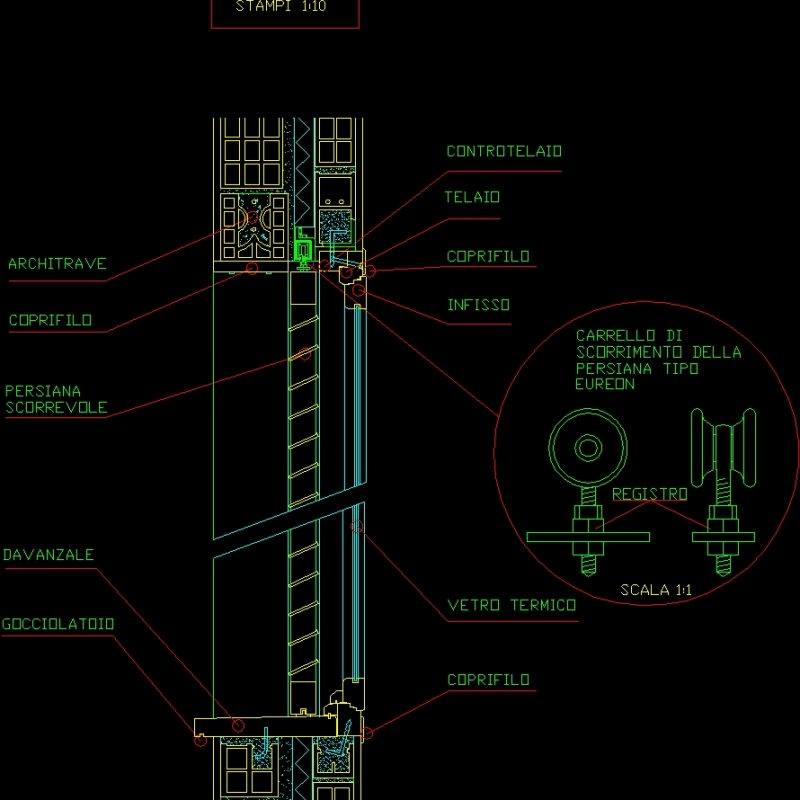 Sliding Window Details DWG Detail for AutoCAD • Designs CAD