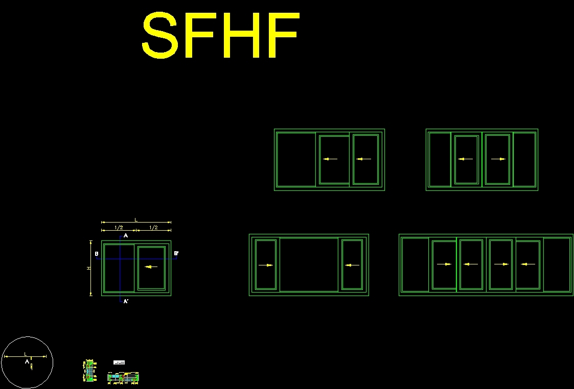 Sliding Window, P V C Framing DWG Plan for AutoCAD • Designs CAD