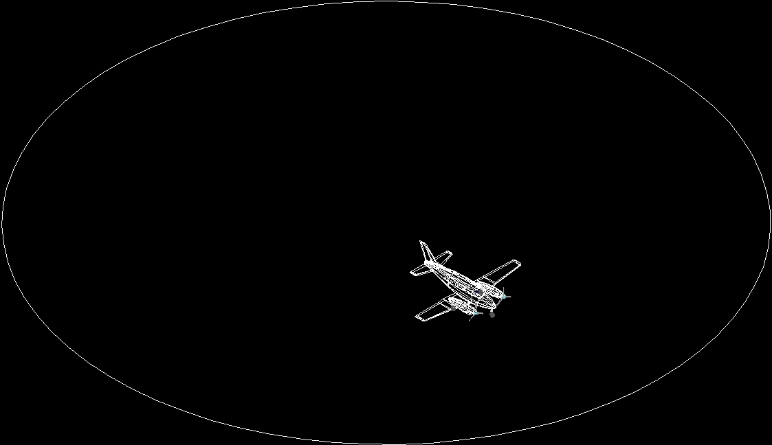 Small Airplane Bimotor To Helix 3D DWG Plan for AutoCAD • Designs CAD