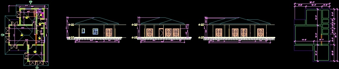 Small House - At A Level DWG Section for AutoCAD • Designs CAD