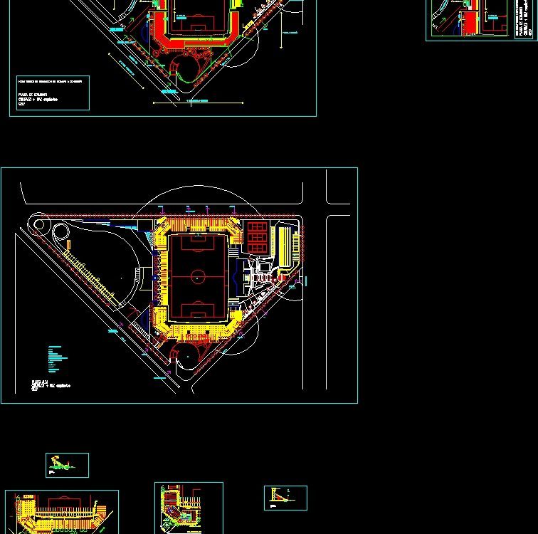 Small Stadium Dwg Section For Autocad • Designs Cad
