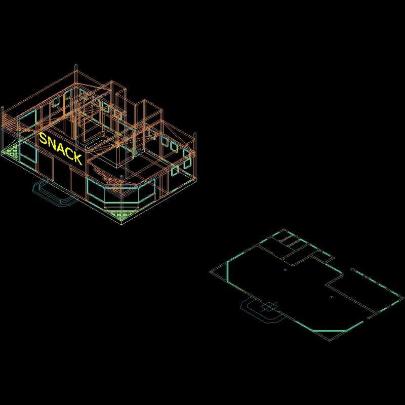 Snack 3D DWG Model for AutoCAD • Designs CAD
