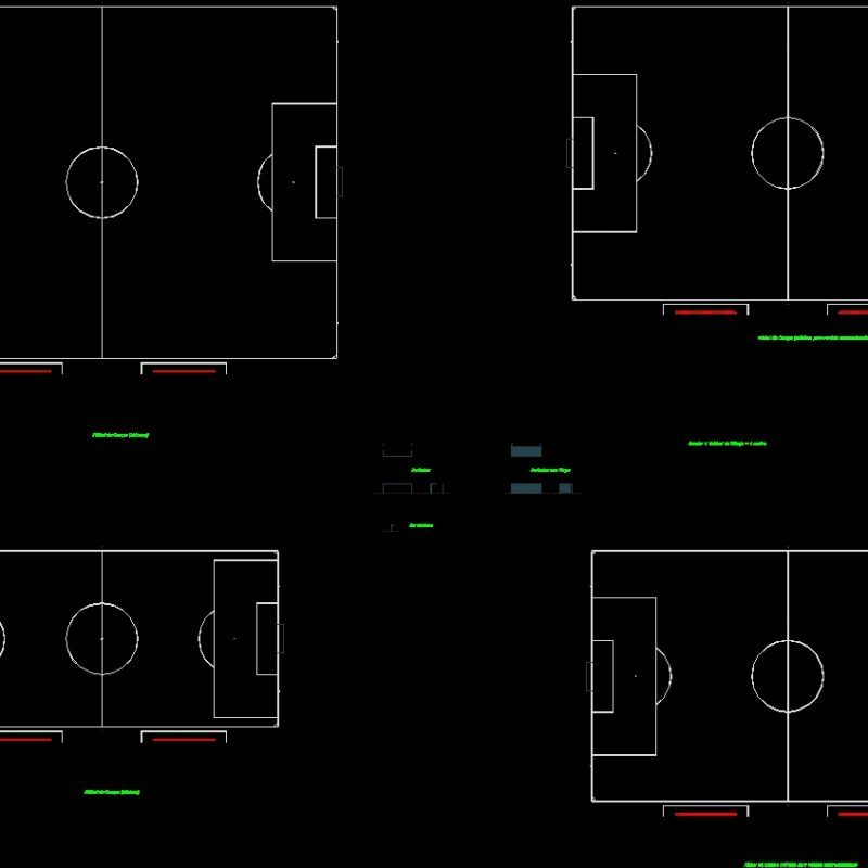 Soccer Field DWG Block for AutoCAD • Designs CAD