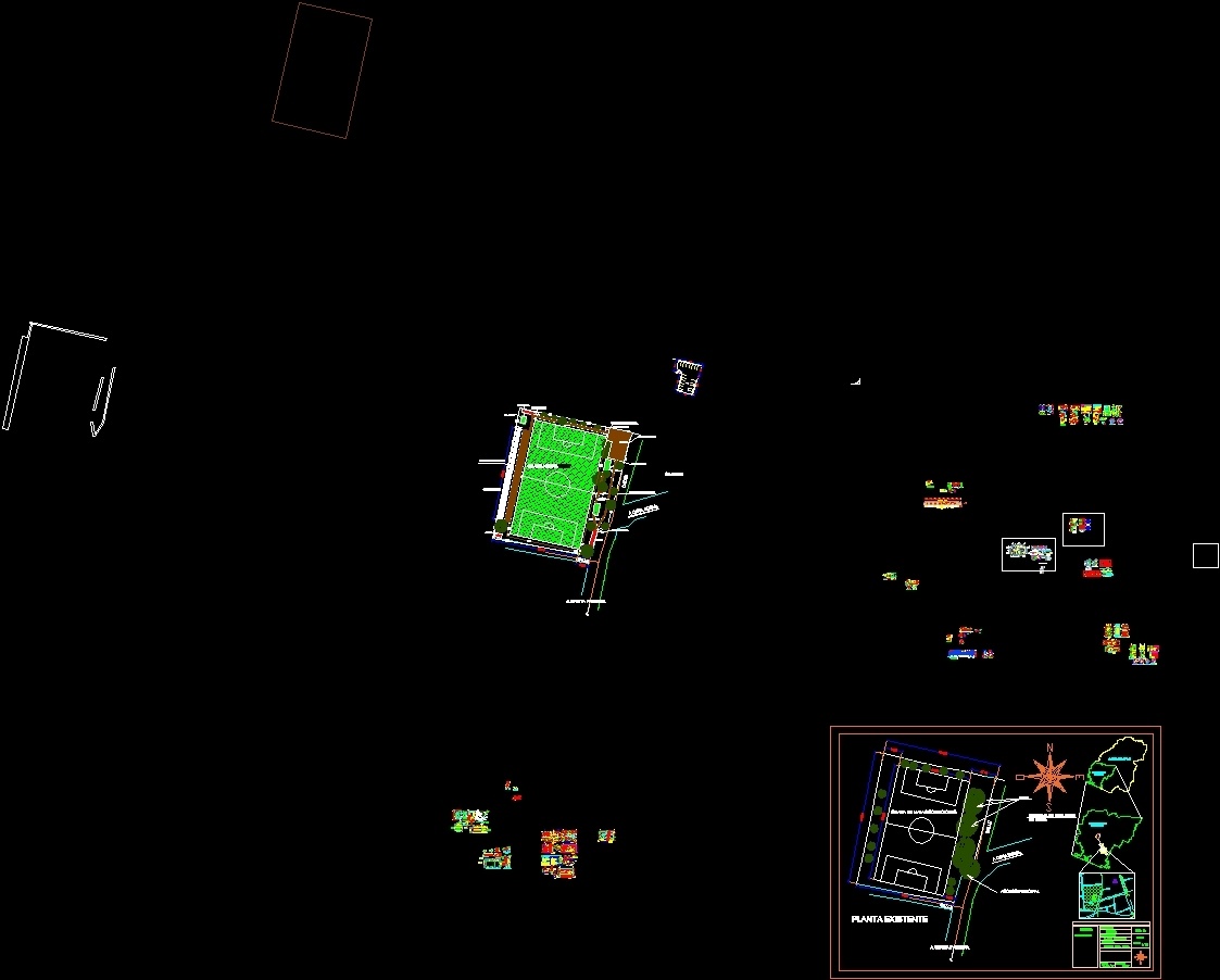 Soccer Stadium, Ahuachapan, San Salvador DWG Detail for AutoCAD ...