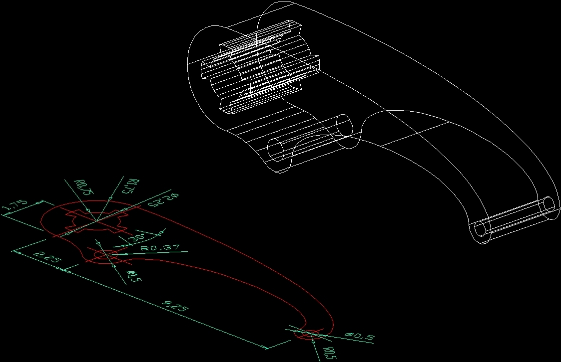 Soporte Universal Support Ttpe Biela DWG Block for AutoCAD • Designs CAD