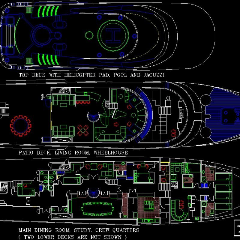 Sport Ship DWG Block for AutoCAD • Designs CAD