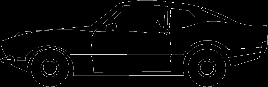 Sports Car Side View DWG Block for AutoCAD • Designs CAD