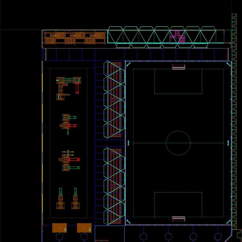 Sports Field 3D DWG Model for AutoCAD • Designs CAD