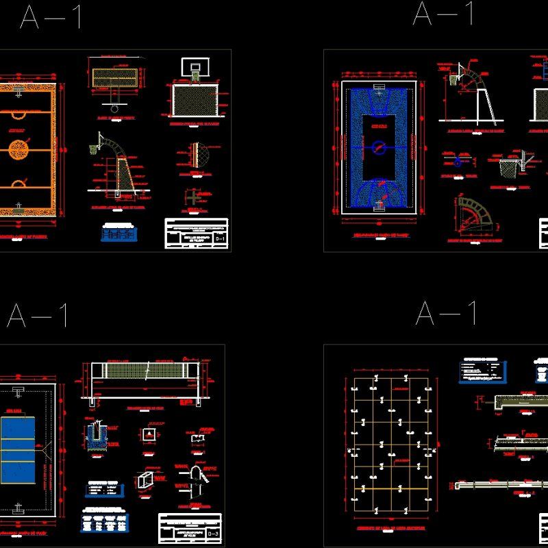 Sports Slab DWG Block for AutoCAD • Designs CAD