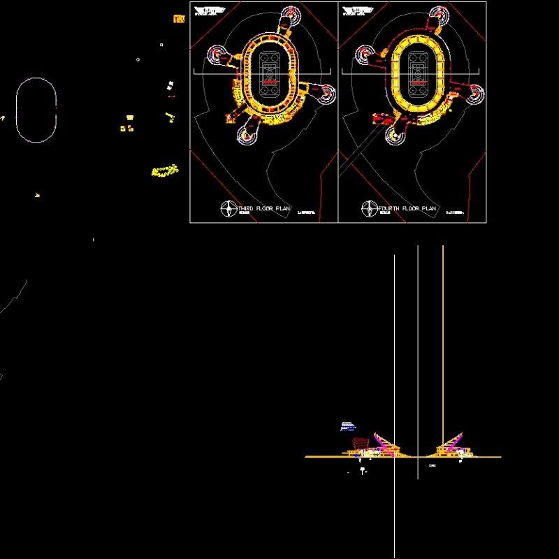 Stadium 5012 Spectators DWG Section for AutoCAD • Designs CAD