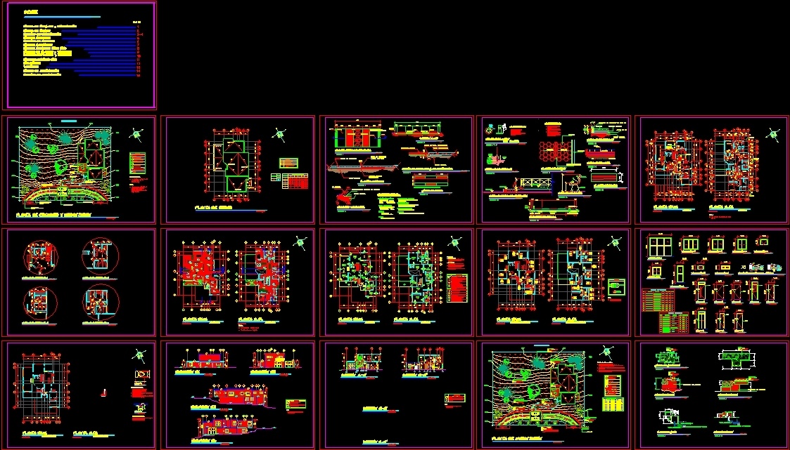 Stage House Architecture DWG Full Project for AutoCAD • Designs CAD