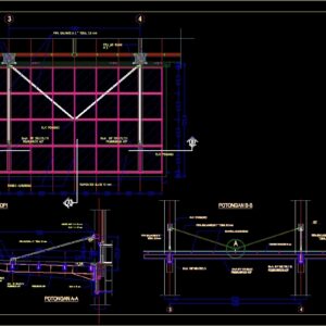Steel Canopy - Detail With Tempered Glass DWG Detail for AutoCAD ...