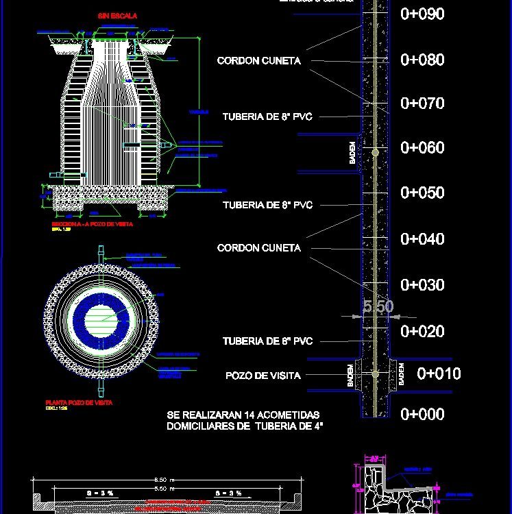 Street Of Segment In Concrete DWG Detail for AutoCAD • Designs CAD
