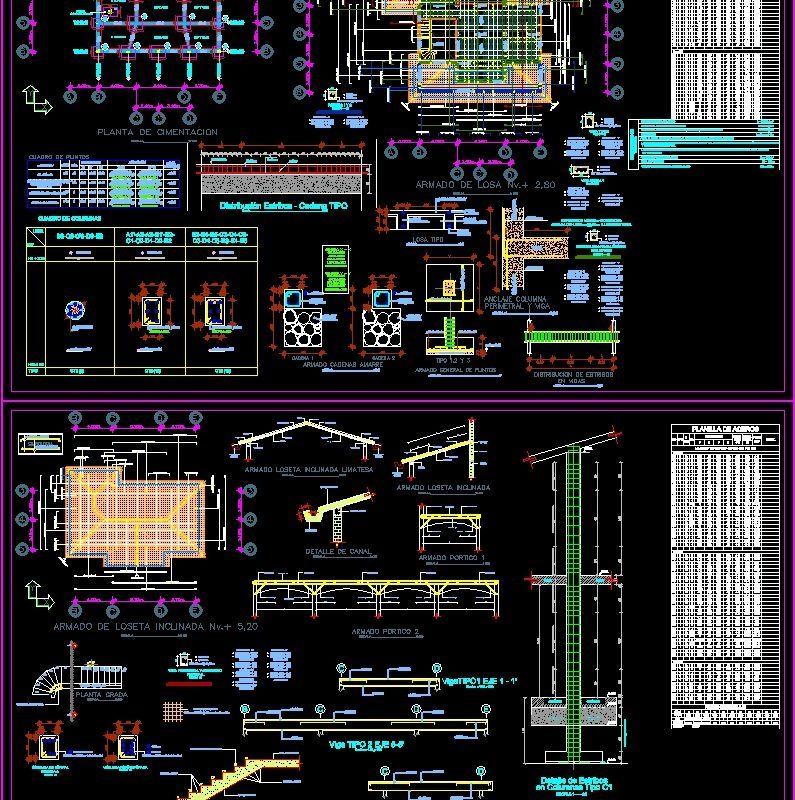 Structural Plan DWG Detail for AutoCAD • Designs CAD
