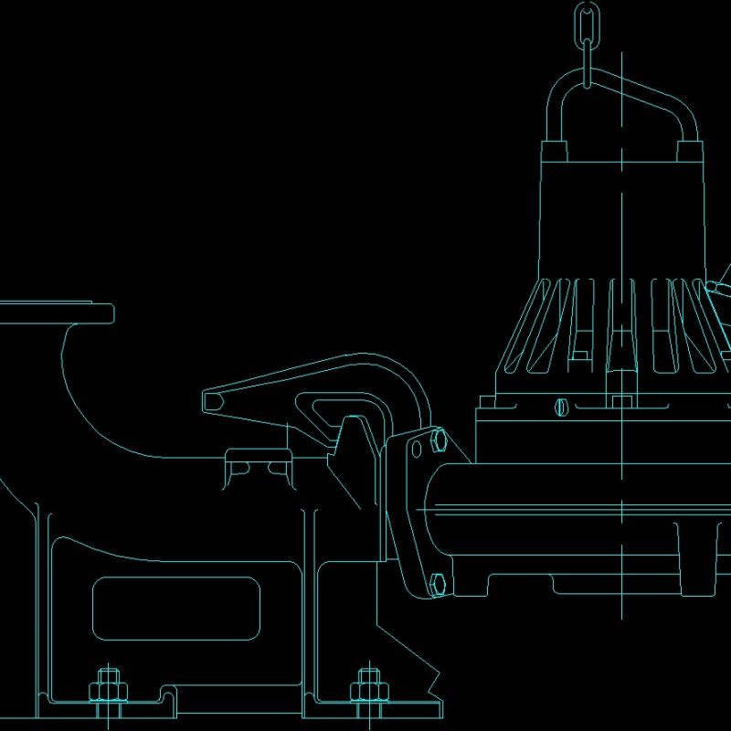 Submerged Pump DWG Block for AutoCAD • Designs CAD
