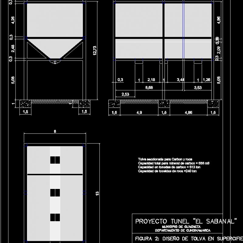 Surface Mining Hopper DWG Block for AutoCAD • Designs CAD