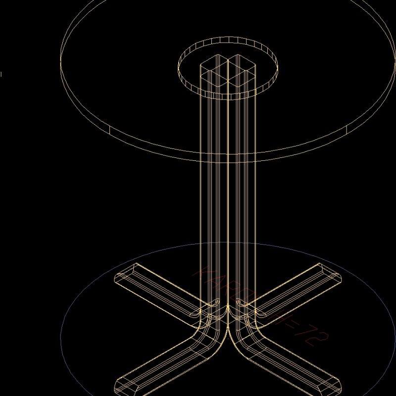 Table 3D DWG Model for AutoCAD • Designs CAD