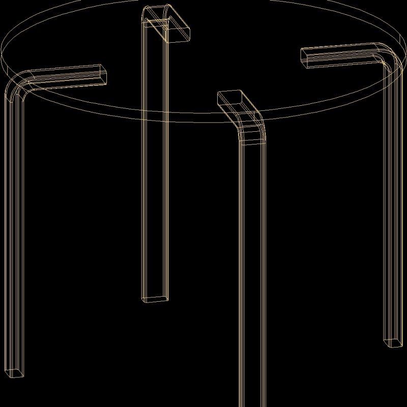Table 3D DWG Model for AutoCAD • Designs CAD