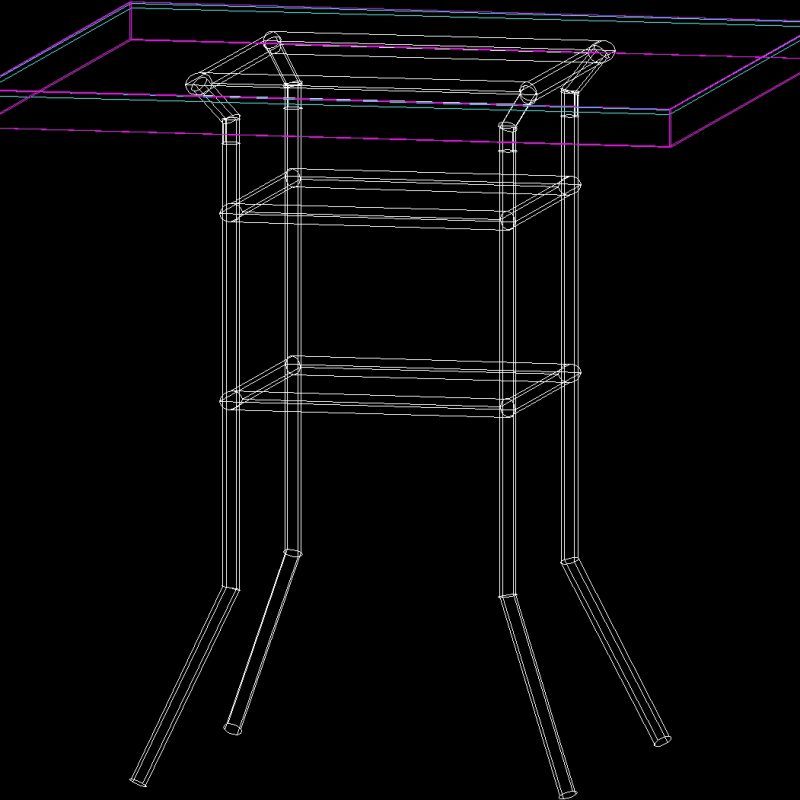 Table 3D DWG Model for AutoCAD • Designs CAD