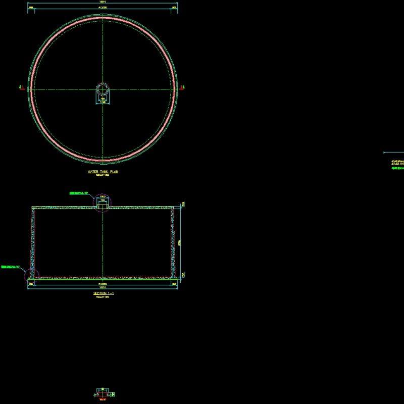 Tank Irrigation Detail Structure DWG Detail for AutoCAD • Designs CAD