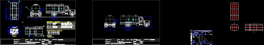 Tank Truck - - Fuel Or Water DWG Block for AutoCAD • Designs CAD
