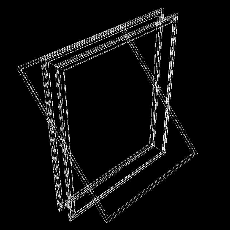 Tilt Window Horizontal 3D DWG Model for AutoCAD • Designs CAD