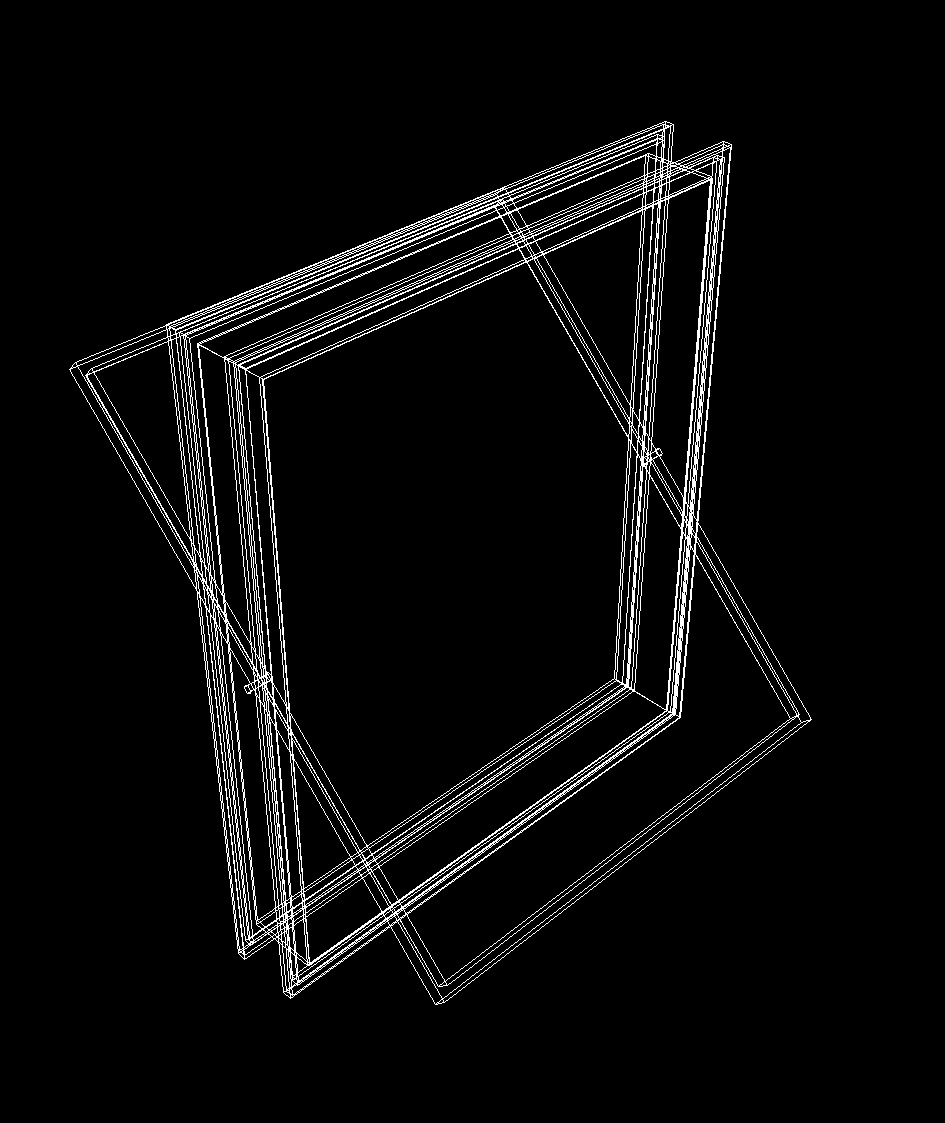 Tilt Window Horizontal 3D DWG Model for AutoCAD • Designs CAD
