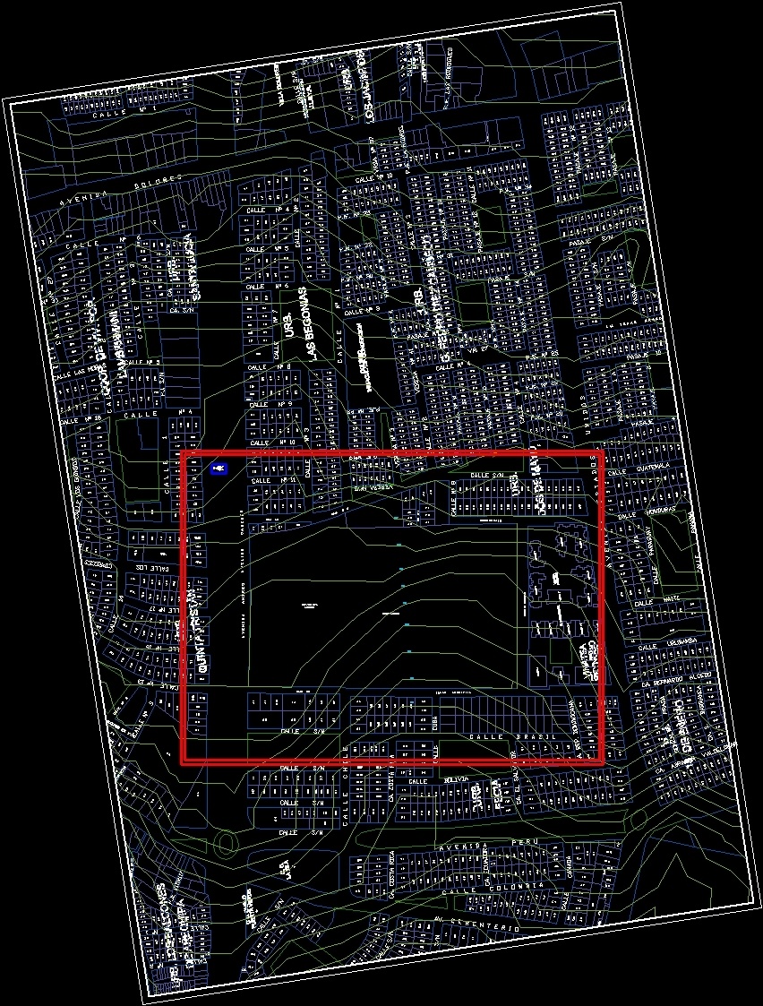 Vicinity Map Autocad