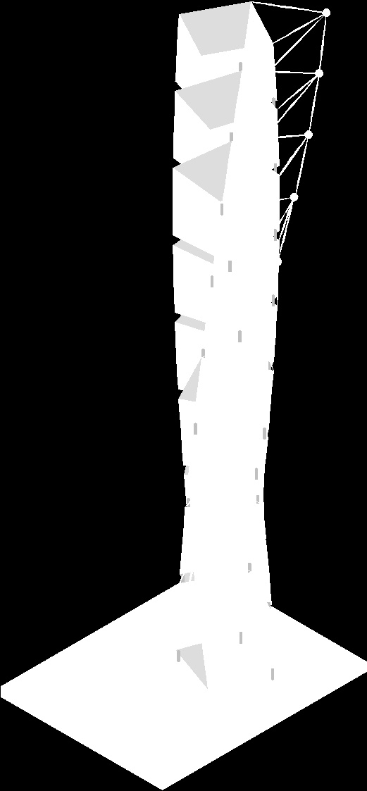 Torso Turning Torso; (Santiago Calatrava) 3D DWG Model for AutoCAD ...