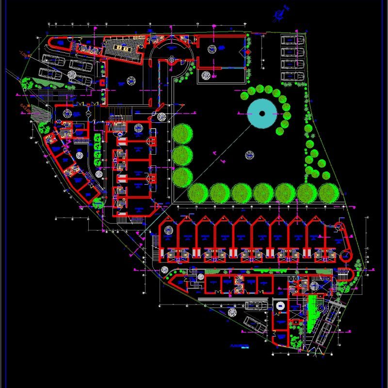 Tourist Hotel DWG Block for AutoCAD • Designs CAD