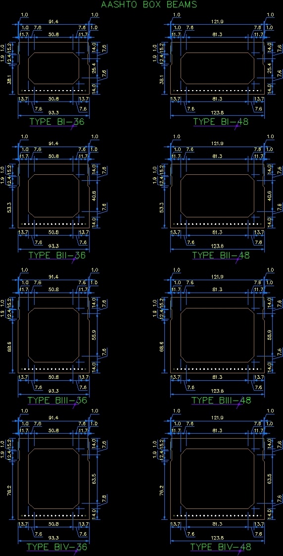 Trabes Box Type DWG Section for AutoCAD • Designs CAD