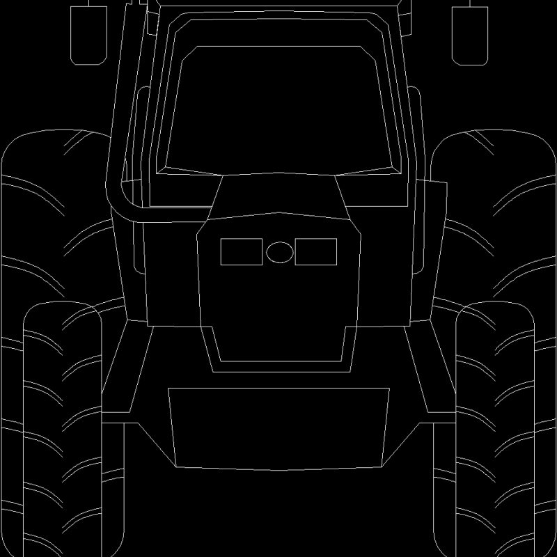 Tractor DWG Block for AutoCAD • Designs CAD