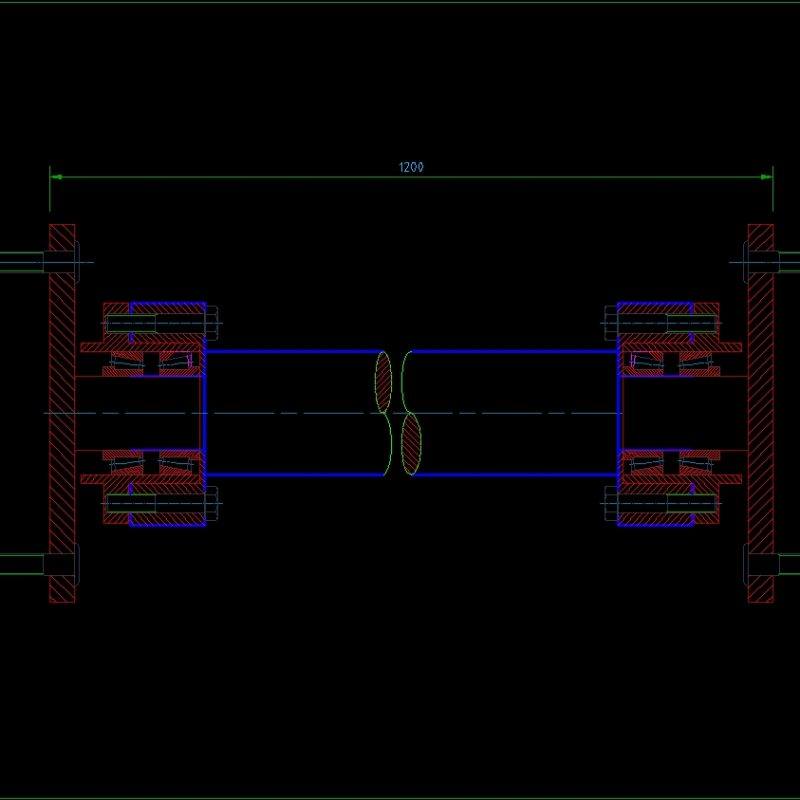 Trailer Axle DWG Section for AutoCAD • Designs CAD