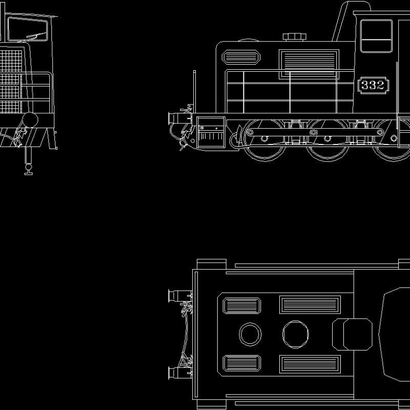 Train 3 DWG Plan for AutoCAD • Designs CAD