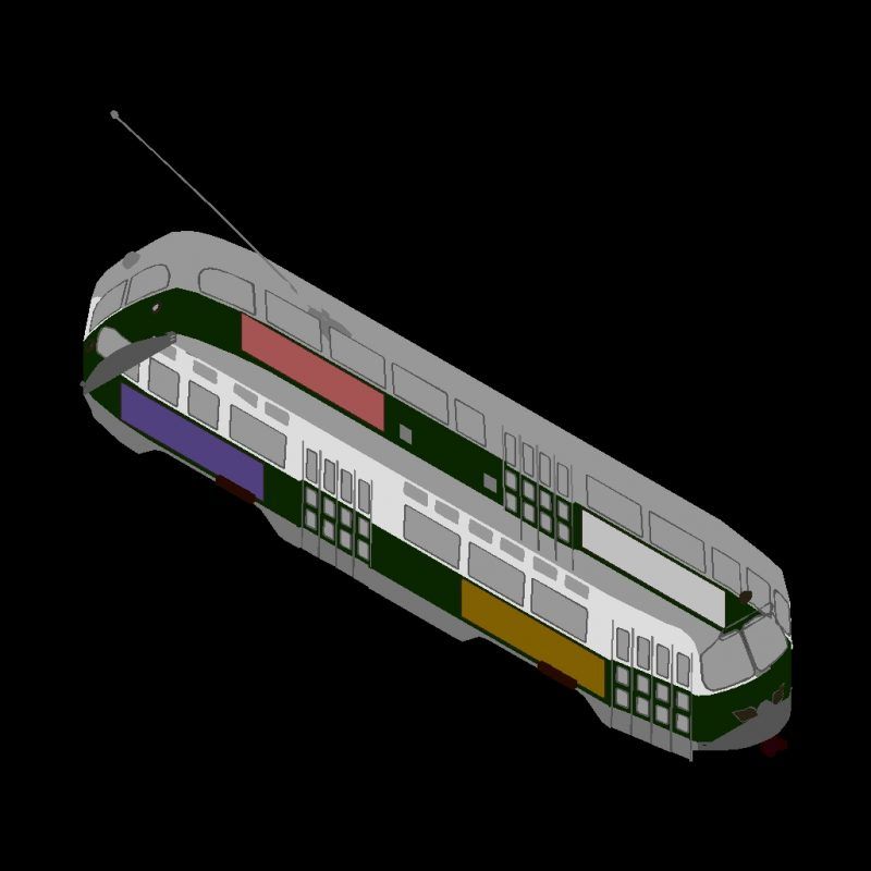 Tramway 3D DWG Model for AutoCAD • Designs CAD