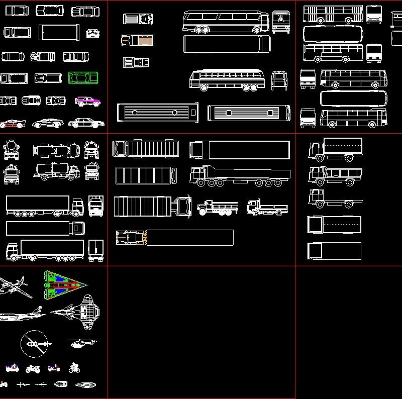 Transport Blocks DWG Block for AutoCAD • Designs CAD