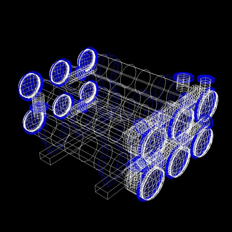 Tube Heat Exchanger DWG Block for AutoCAD • Designs CAD