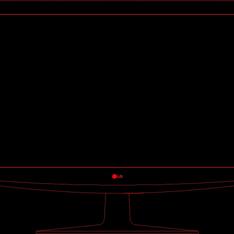 Tv Lcd 42 DWG Block for AutoCAD • Designs CAD
