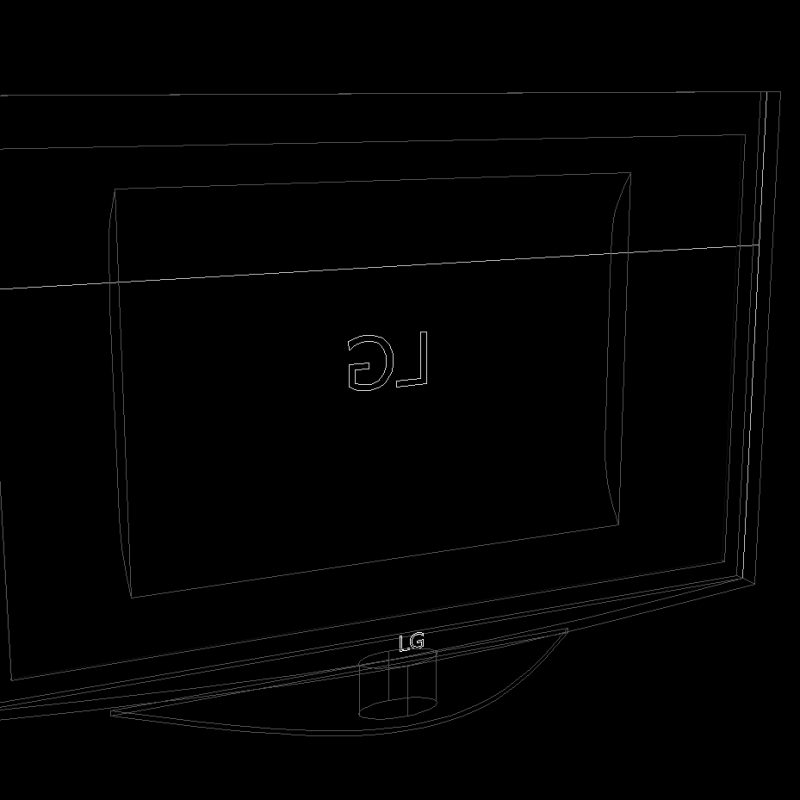 Tv Lg DWG Block for AutoCAD • Designs CAD