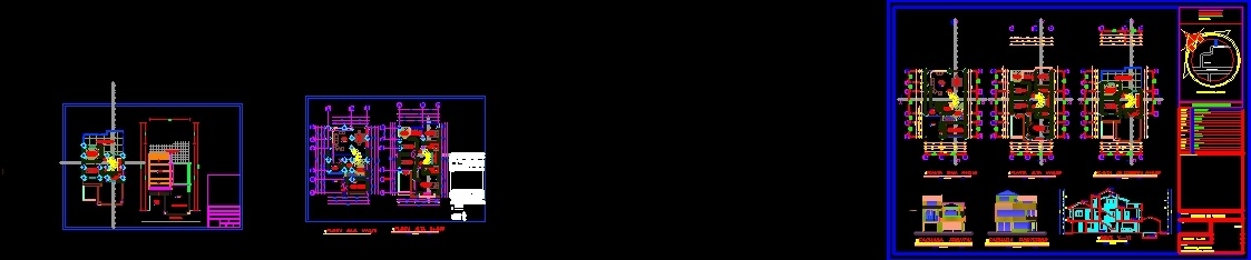 Two Family House Floor And Terrace DWG Section for AutoCAD • Designs CAD