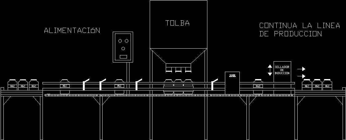 Used Production Line DWG Block for AutoCAD • Designs CAD