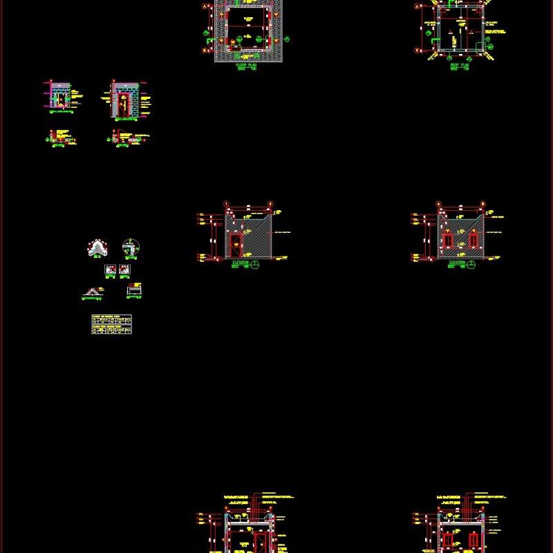 Utility Store Room Plan And Elevation DWG Plan for AutoCAD • Designs CAD
