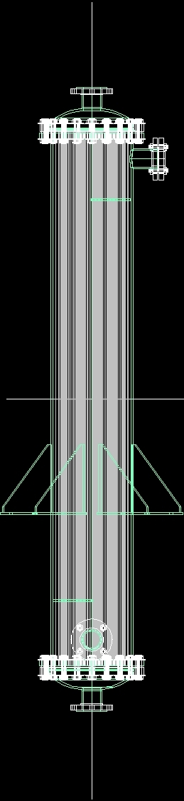 Vertical Exchange Tube And Shell DWG Block for AutoCAD • Designs CAD