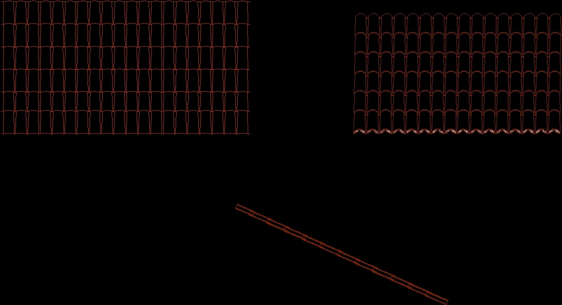 View - Plant - Section Of Clay Tile DWG Section for AutoCAD | DesignsCAD