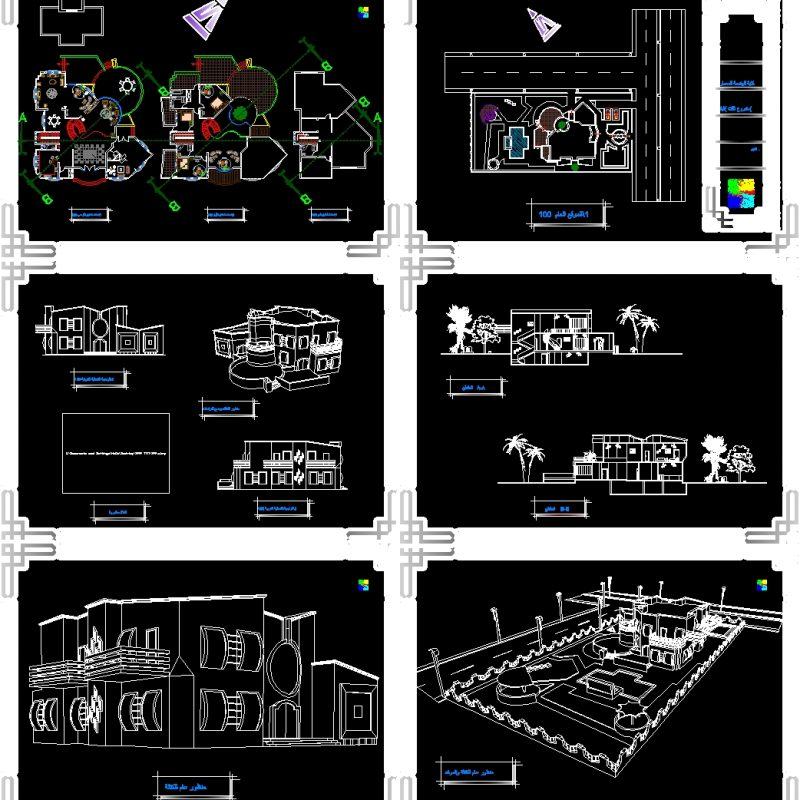 Villa DWG Full Project for AutoCAD • Designs CAD
