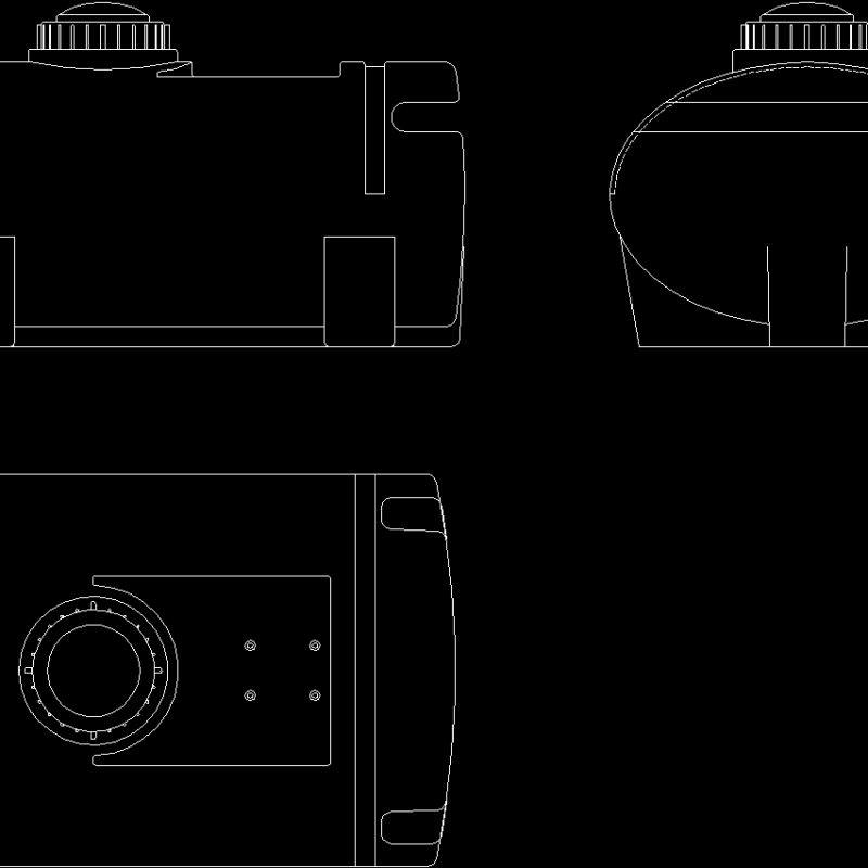 Water Tank 95 Liters - 2D DWG Plan for AutoCAD • Designs CAD