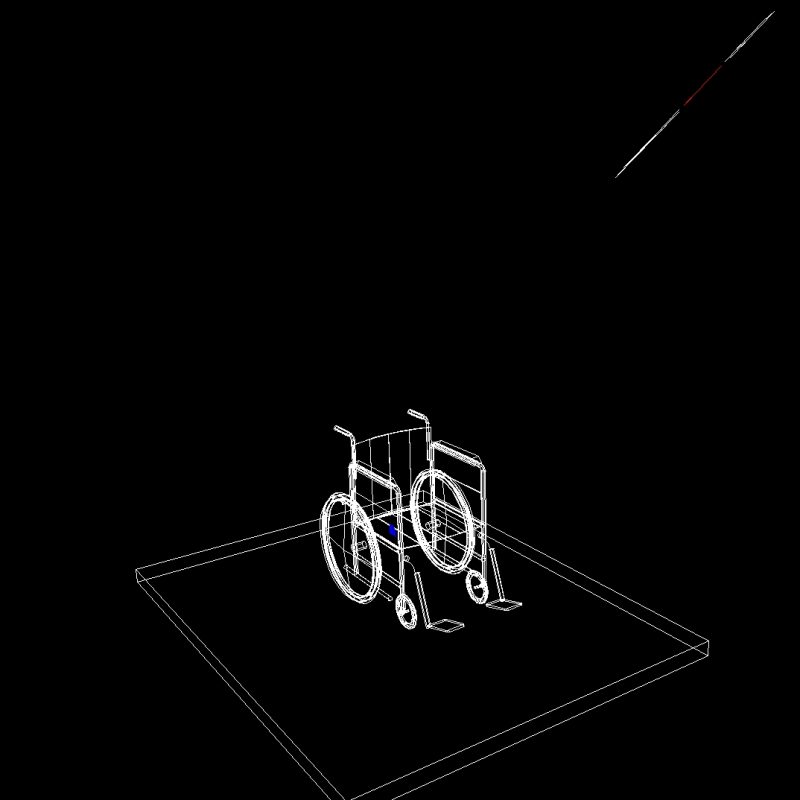 Wheelchair 3D DWG Model for AutoCAD • Designs CAD
