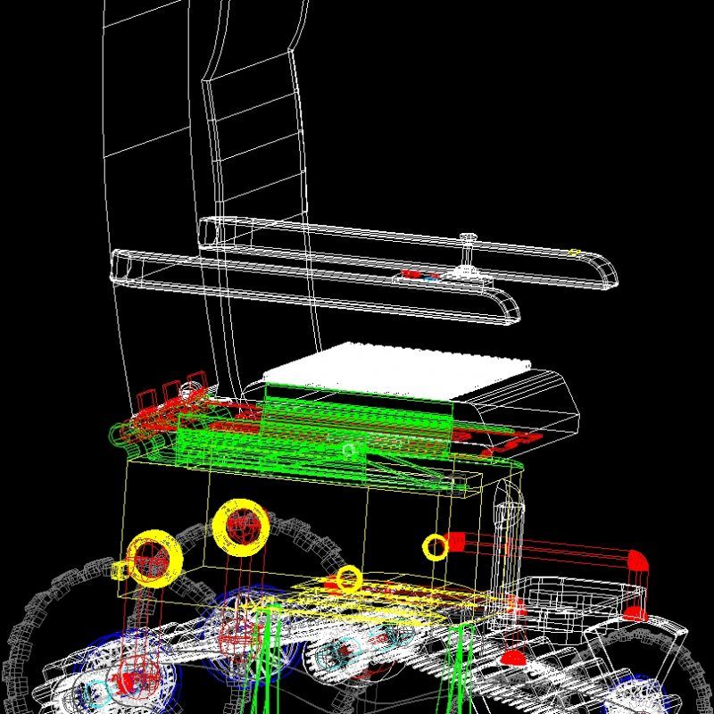 Wheelchair 3D DWG Model for AutoCAD • Designs CAD