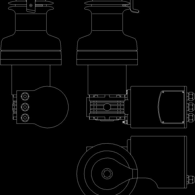Winch DWG Block for AutoCAD • Designs CAD