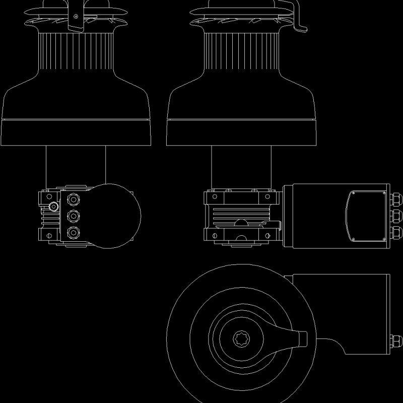 Winch DWG Block for AutoCAD • Designs CAD